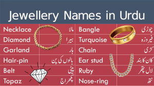 Jewellery Names in English with Urdu Meanings - Grammareer
