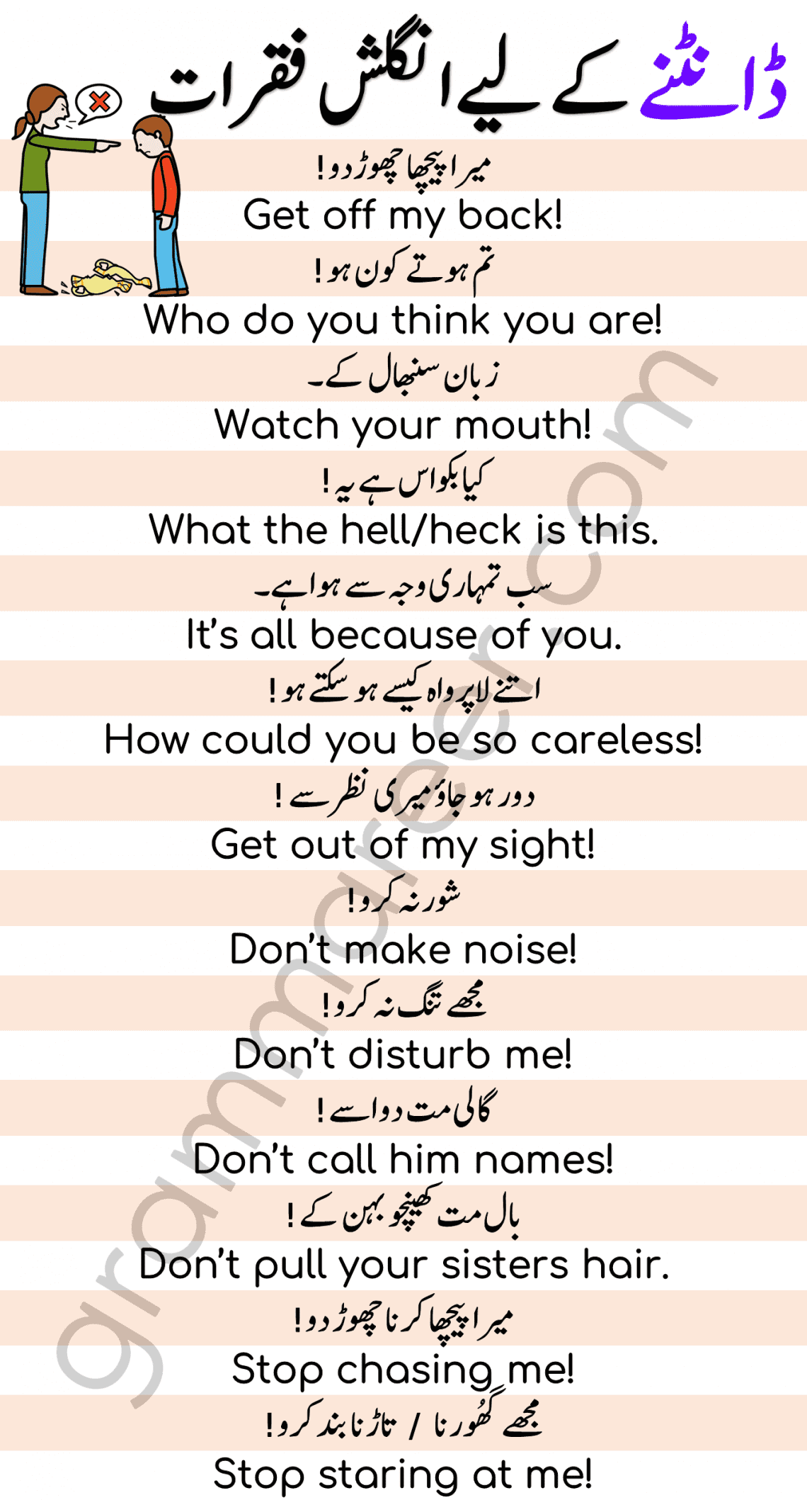 Daily Use English Sentences To Scold Someone Grammareer Daily Use English Sentences To Scold Someone Grammareer