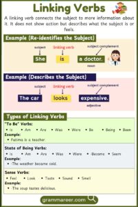 Linking Verbs in English with Example Sentences - Grammareer