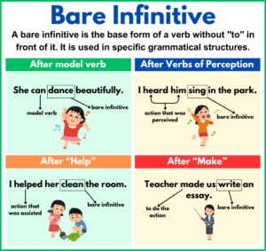 What is Bare Infinitive: Definition with Examples