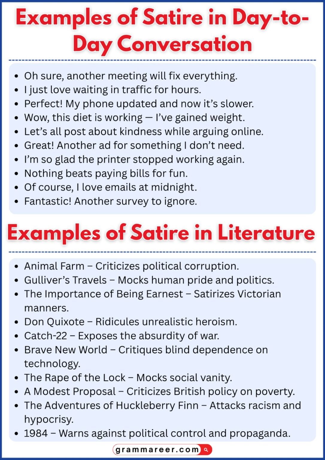 What Is Satire? | Definition, Examples & Meaning - Grammareer