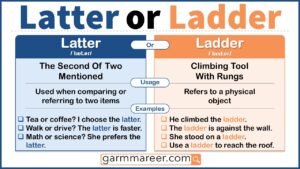 Latter or Ladder: Meaning, Difference & Examples - Grammareer